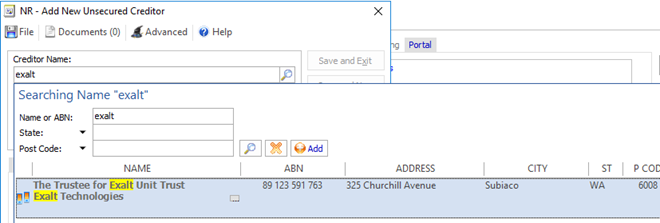 Adding Counterparties and using the Counterparty Lookup – Aryza Australia