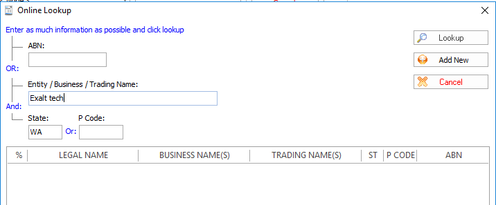 Adding Counterparties and using the Counterparty Lookup – Aryza Australia