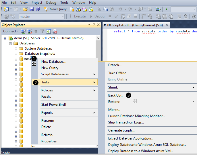 How do I backup a database using MS SQL Server 2005/2008/2012 – Aryza ...
