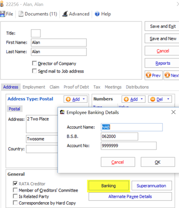Updating EFT details into multiple payments – Aryza Australia