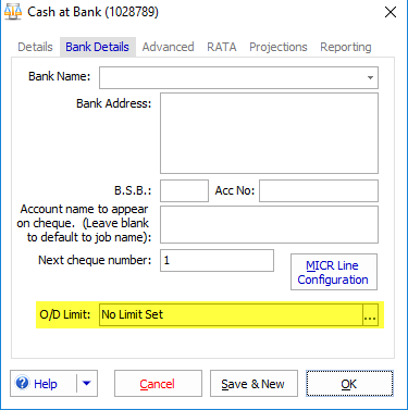 Setting up overdraft limits for a bank account – Aryza Australia