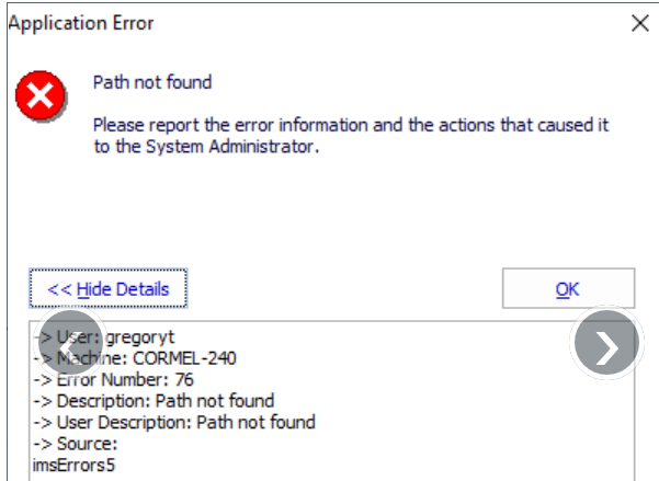 Error 76 - Path not found when scanning documents – Aryza Australia