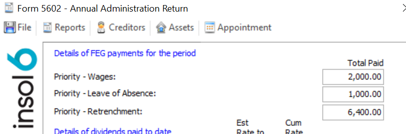Should all FEG Distributions appear in Section 6 of Form 5602? – Aryza ...