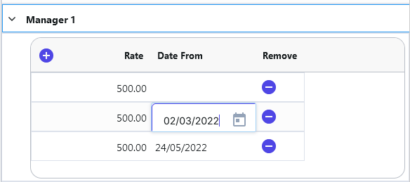 Adding Positions and Rates to a Rate Schedule – Aryza Australia