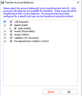 How do I recreate a balance transfer journal for job type transitions ...