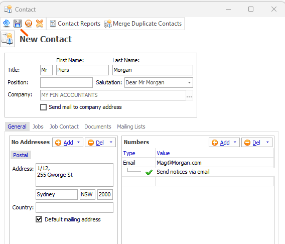 02 - Adding Creditors, Counterparties & Contacts to a Job – Aryza Australia