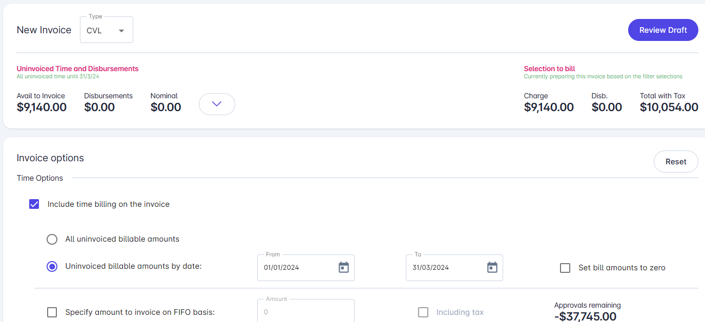 How to apply a Write-up to an invoice in Timekeeping – Aryza Australia
