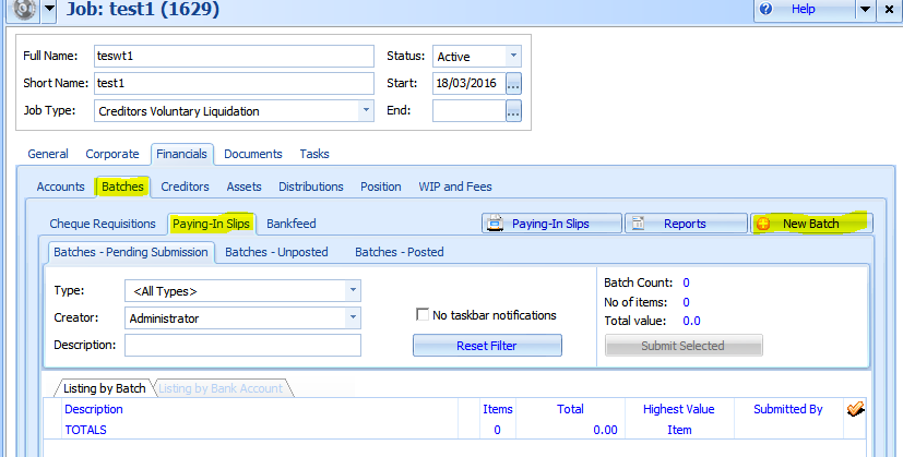 Realising Assets through Group Deposits/Payments – Exalt
