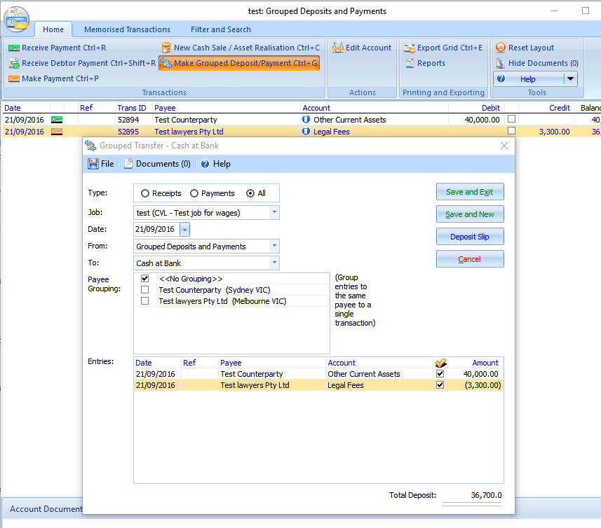 Realising Assets through Group Deposits/Payments – Aryza Australia
